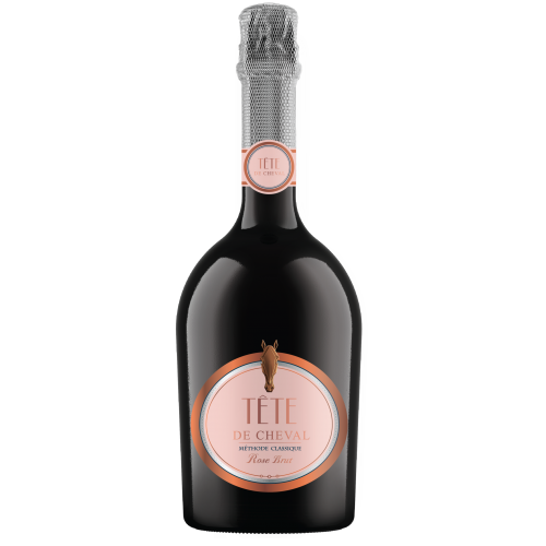 Вино игр. ЗГУ "ТЕТ ДЕ ШЕВАЛЬ" выдерж. роз. брют 0,75л. 12,5%/6